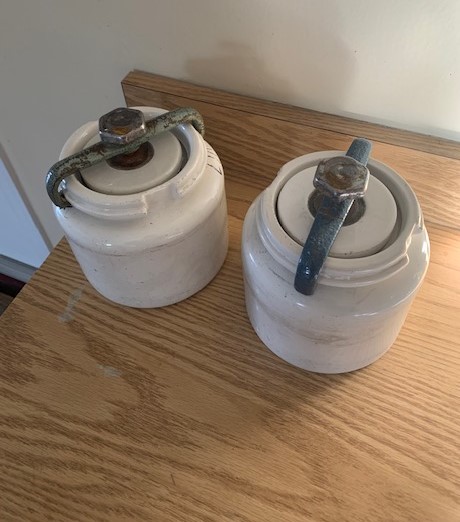 US Stoneware Jar Mill Jars, qty. 2, Model 00