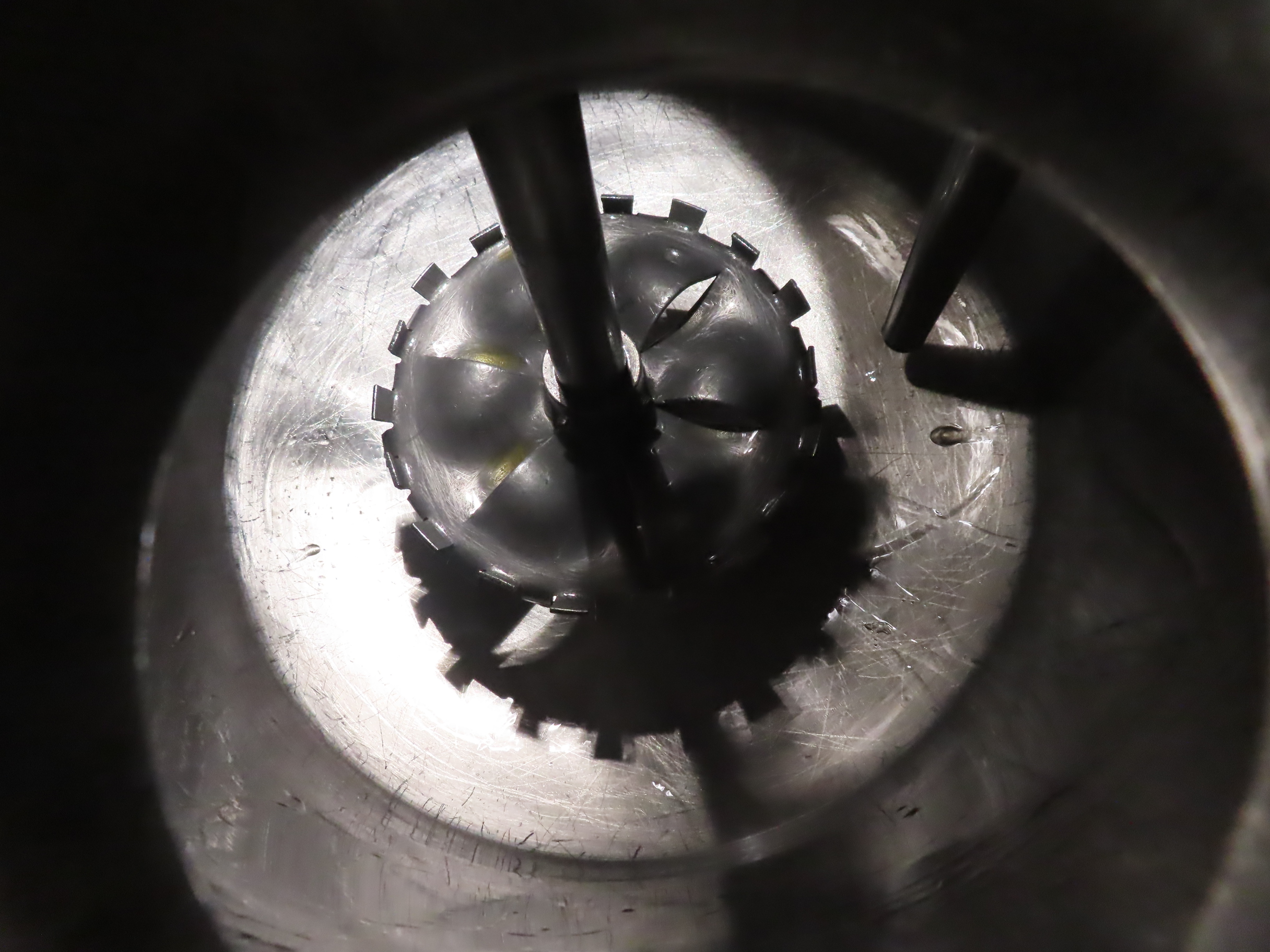 2 hp Hockmeyer Disperser, 5 gallon, stainless steel, jacketed, vacuum