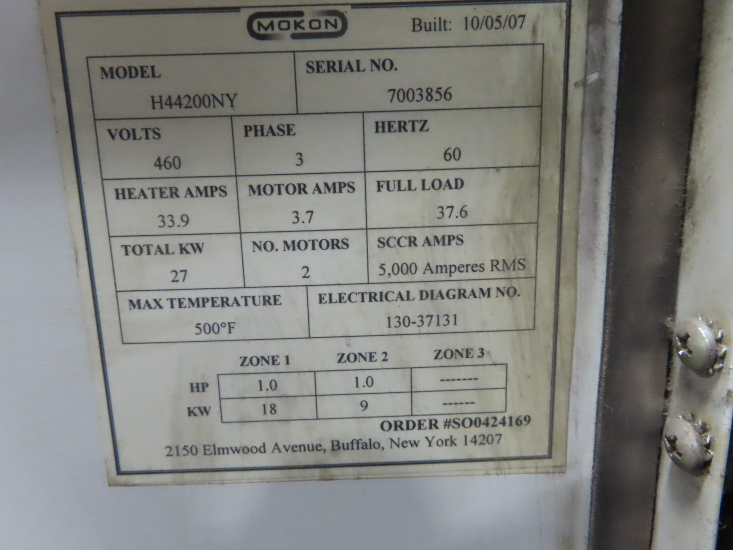 27 kW Mokon Hot Oil Heater
