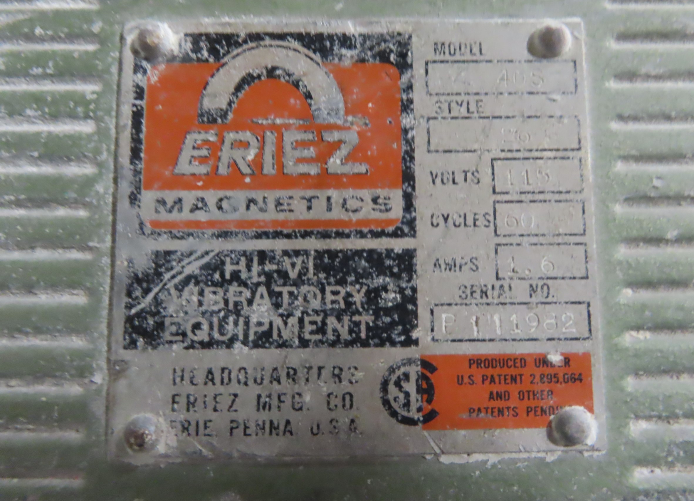Eriez Magnetics Grate Magnets and Housing