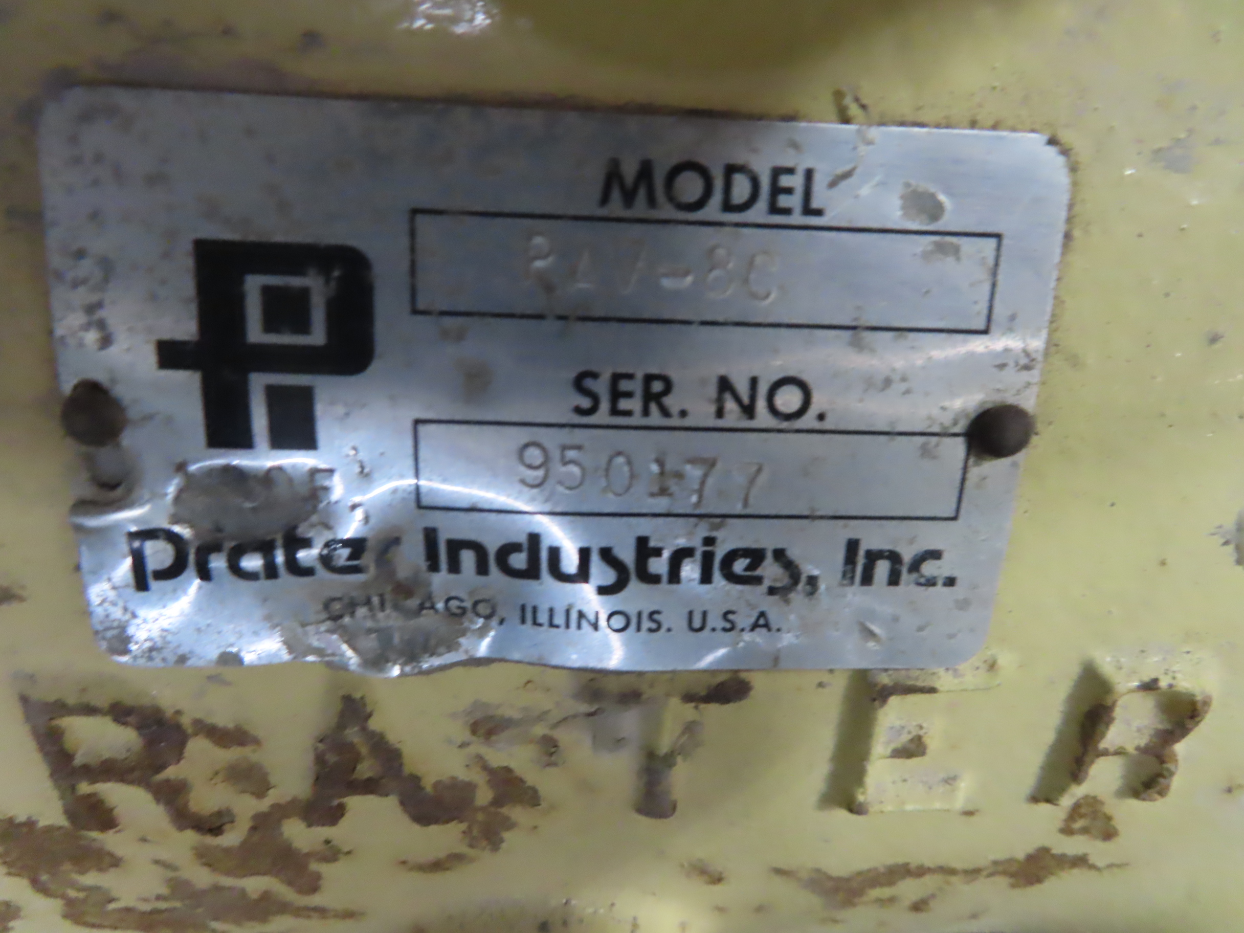 8" Prater Rotary Valve, Model PAV-8C