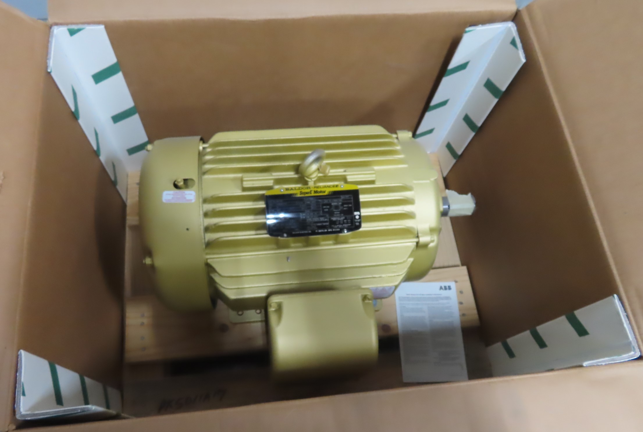New 30 HP Baldor-Reliance Super-E Motor