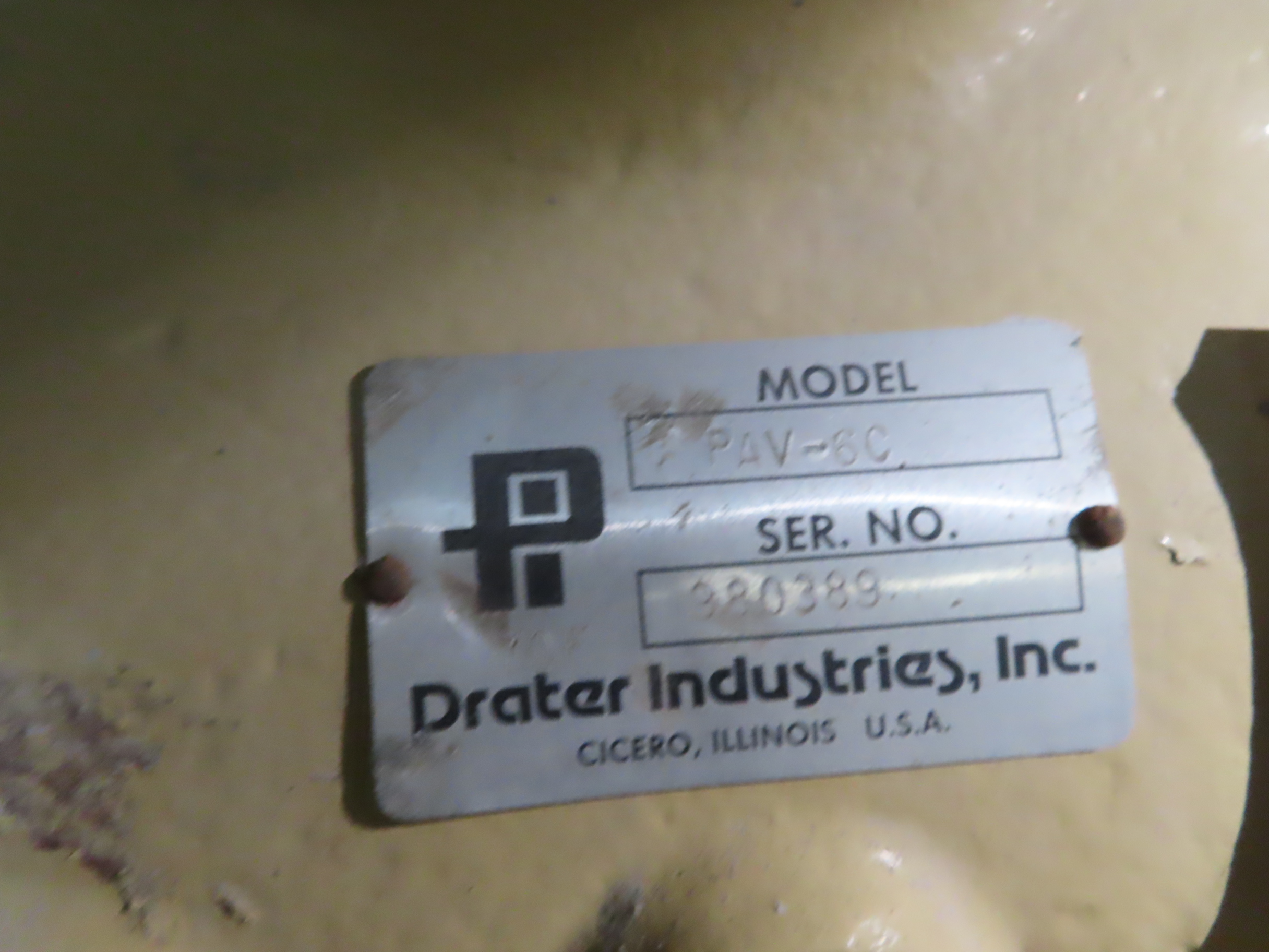 6" Prater Industries Rotary Valve