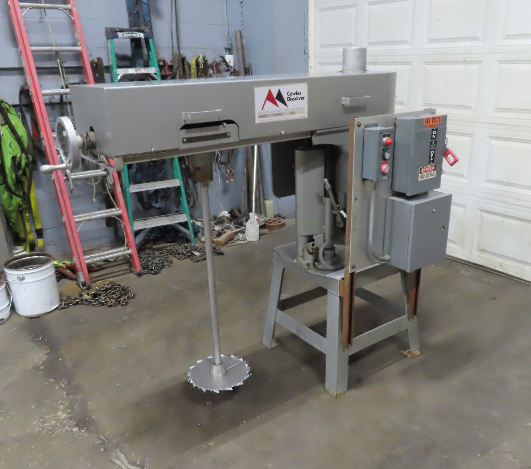 7.5 HP Cowles High Speed Disperser, stainless steel, variable speed