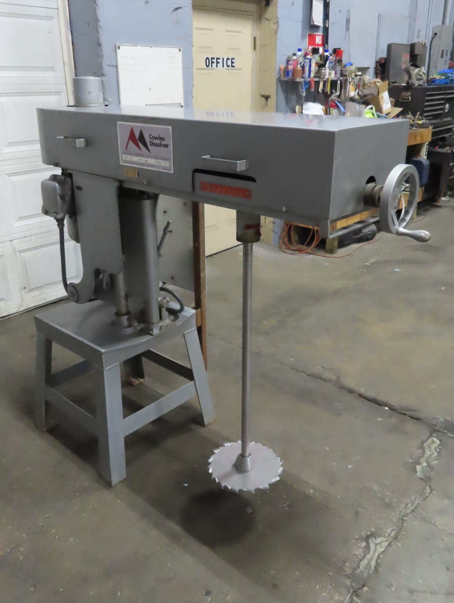 7.5 HP Cowles High Speed Disperser, stainless steel, variable speed
