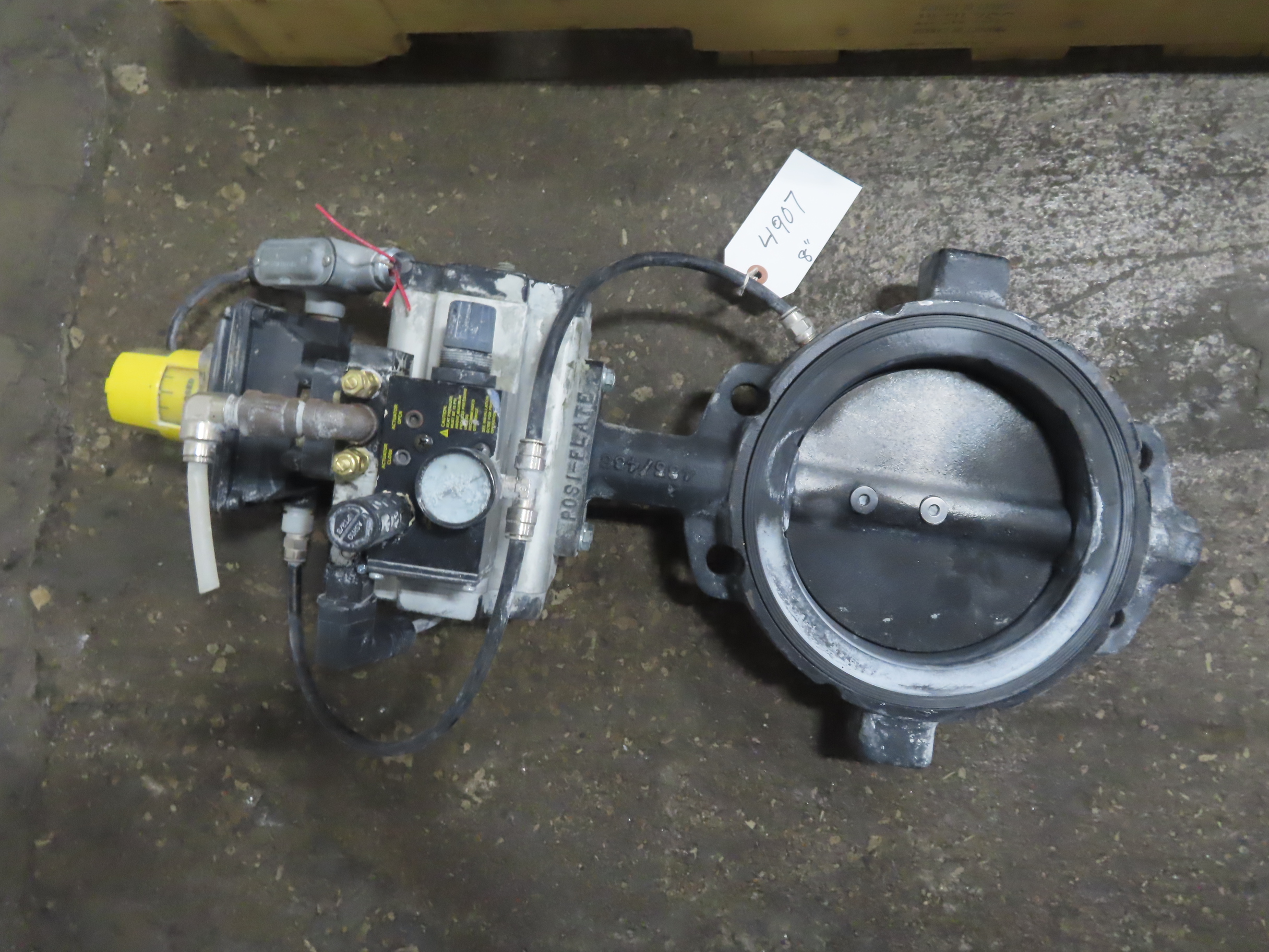 8" Tork-Mate Pneumatic Actuator, Posi-Flate Butterfly Valve