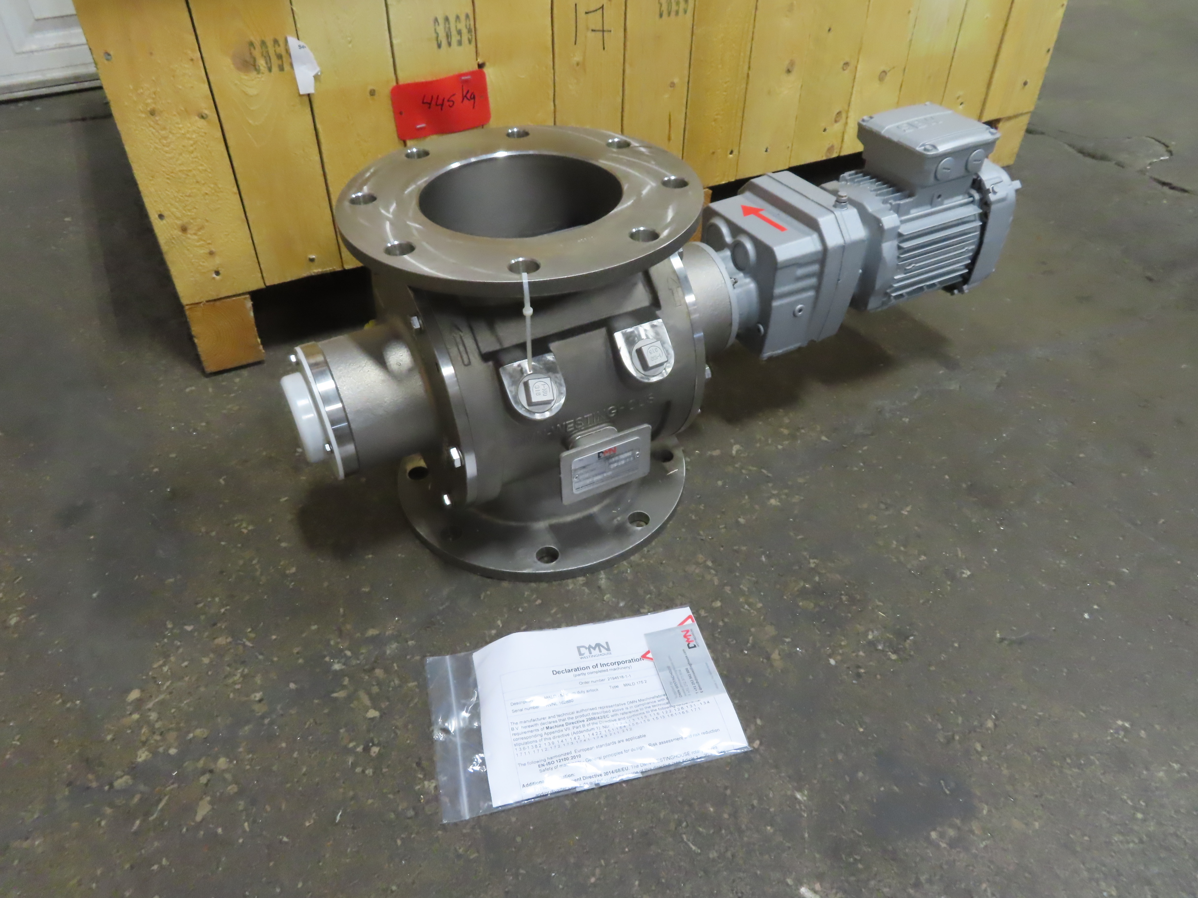 Unused 6" DMN Westinghouse MALD 175 Rotary Valve, Rotary Airlock