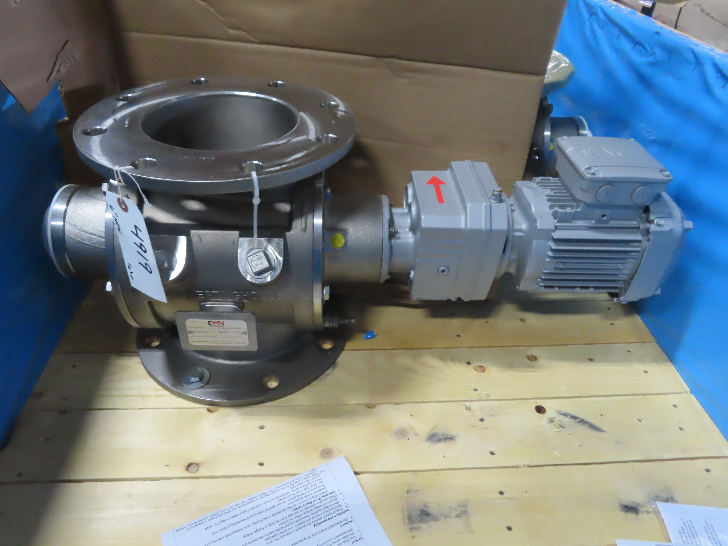 New Surplus 6" DMN Westinghouse Rotary Airlock, Rotary Valve