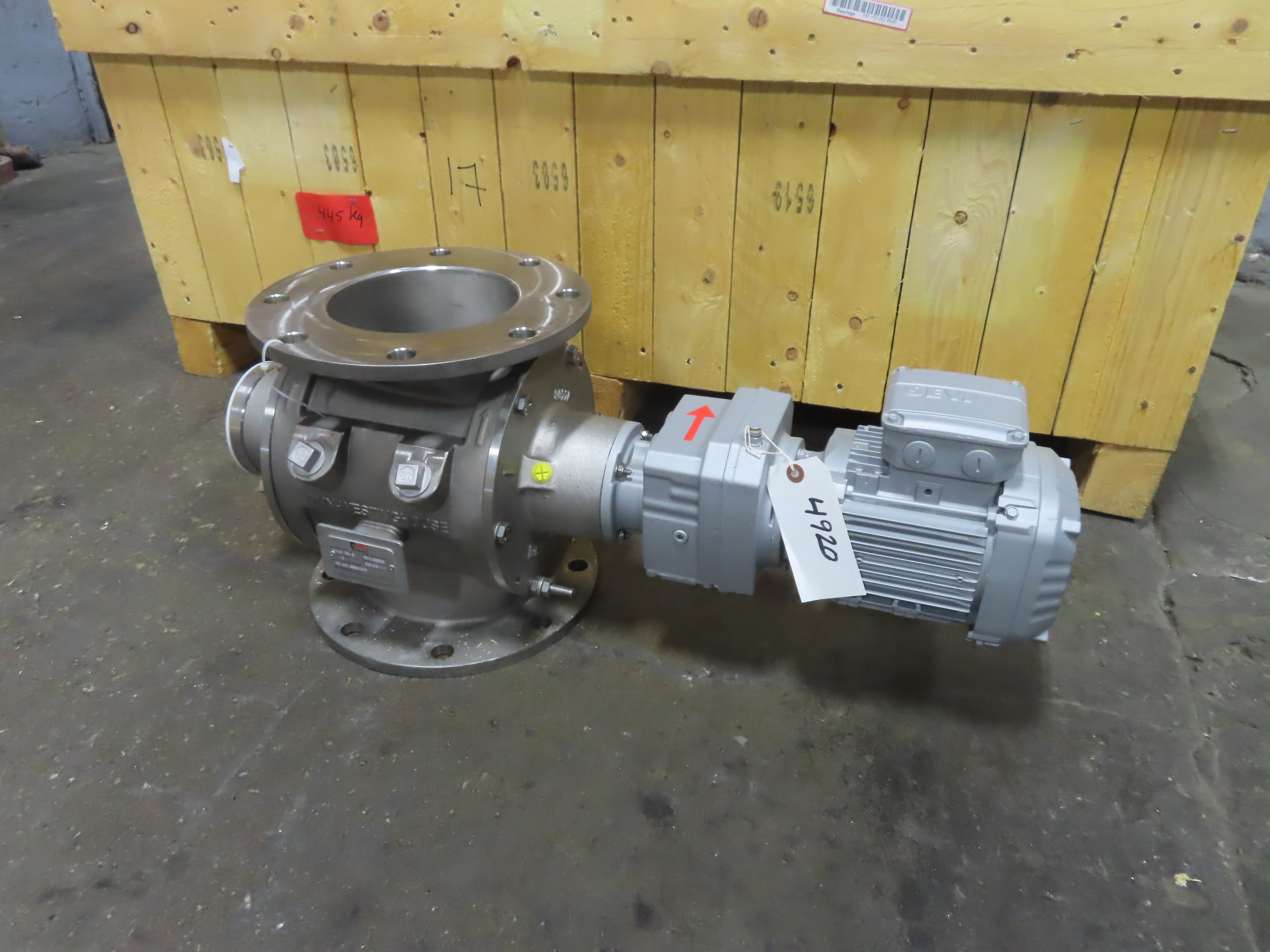 Unused 6" DMN Westinghouse Rotary Airlock Rotary Valve