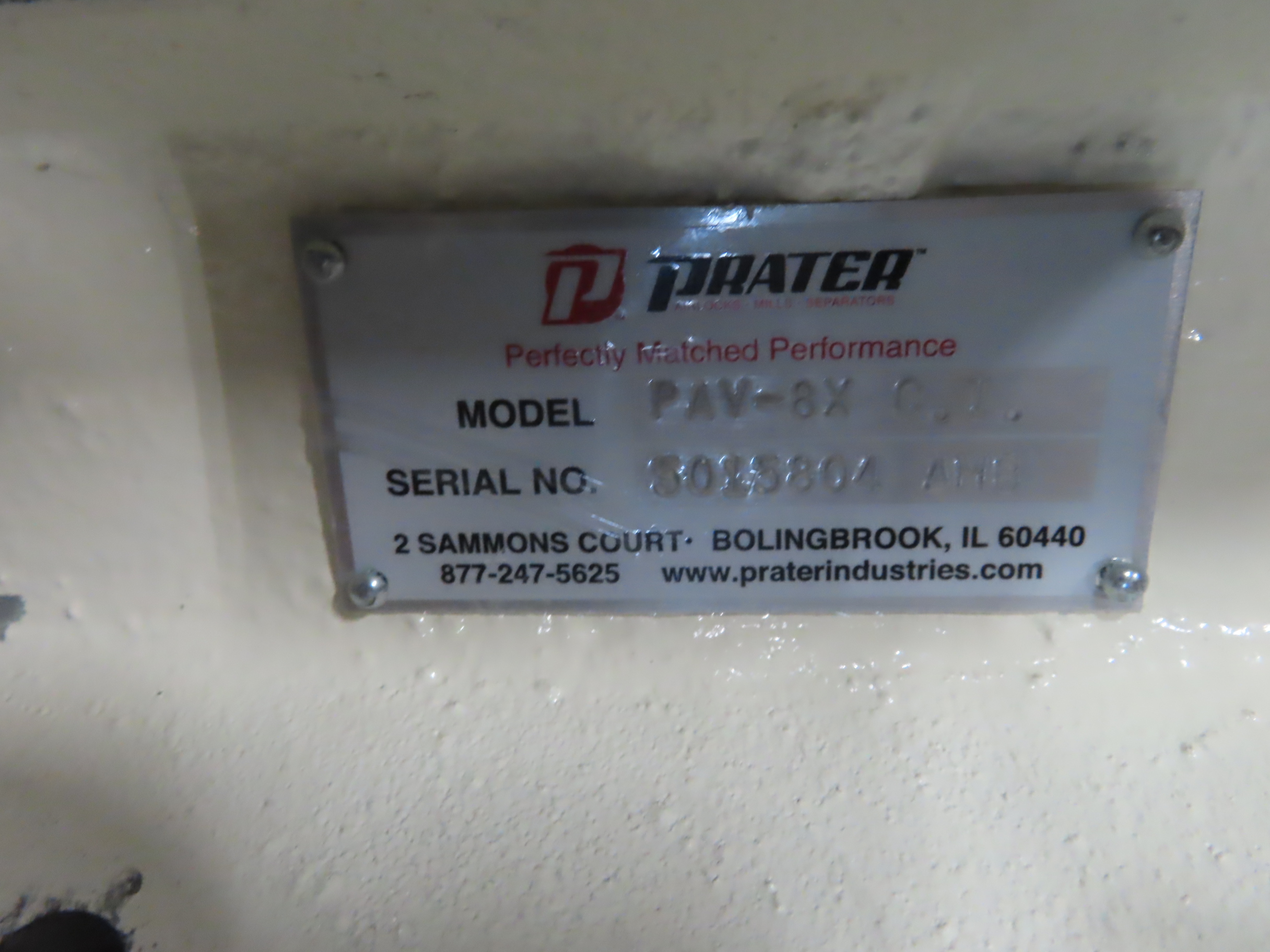 8" Prater Industries Rotary Valve Rotary Airlock