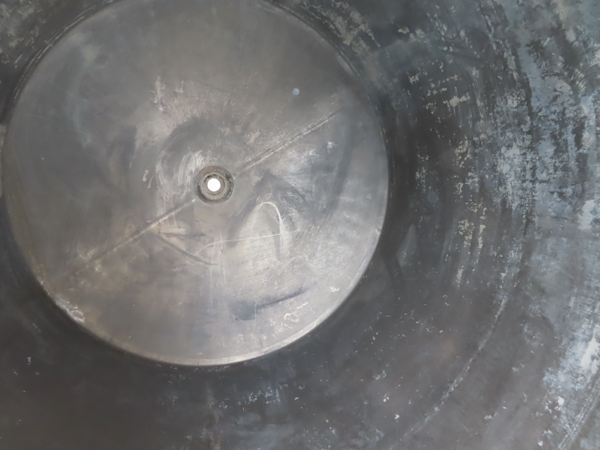 3000 gallon Stainless Steel Mix Tank with Dish Bottom