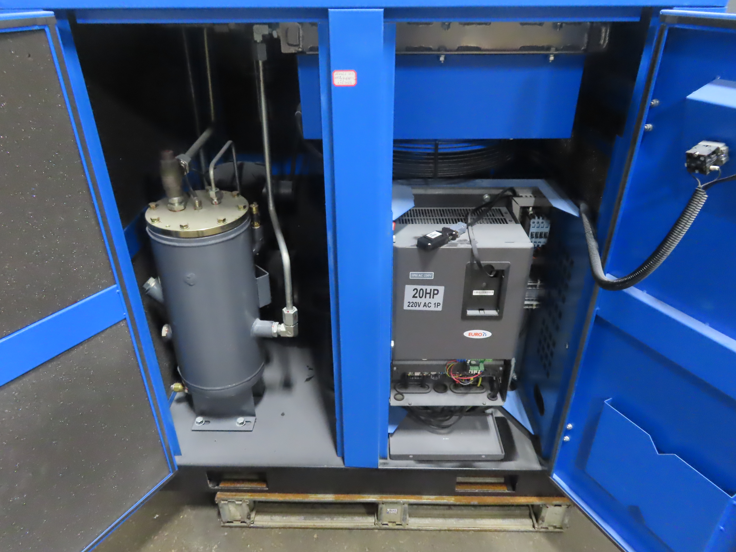 20 HP Rotary Screw Air Compressor, US Air Compressor, 85 CFM, 100 PSI ...