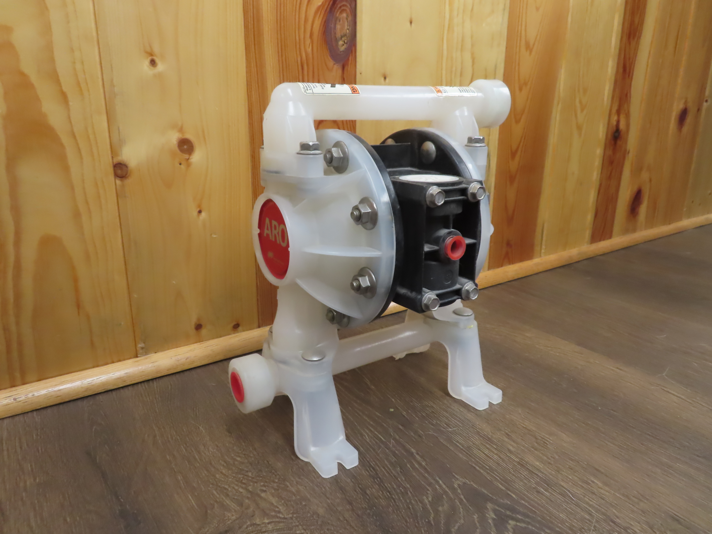ARO Air Operated Double Diaphragm Pump, Non-Metallic Polypropylene, 0.5"