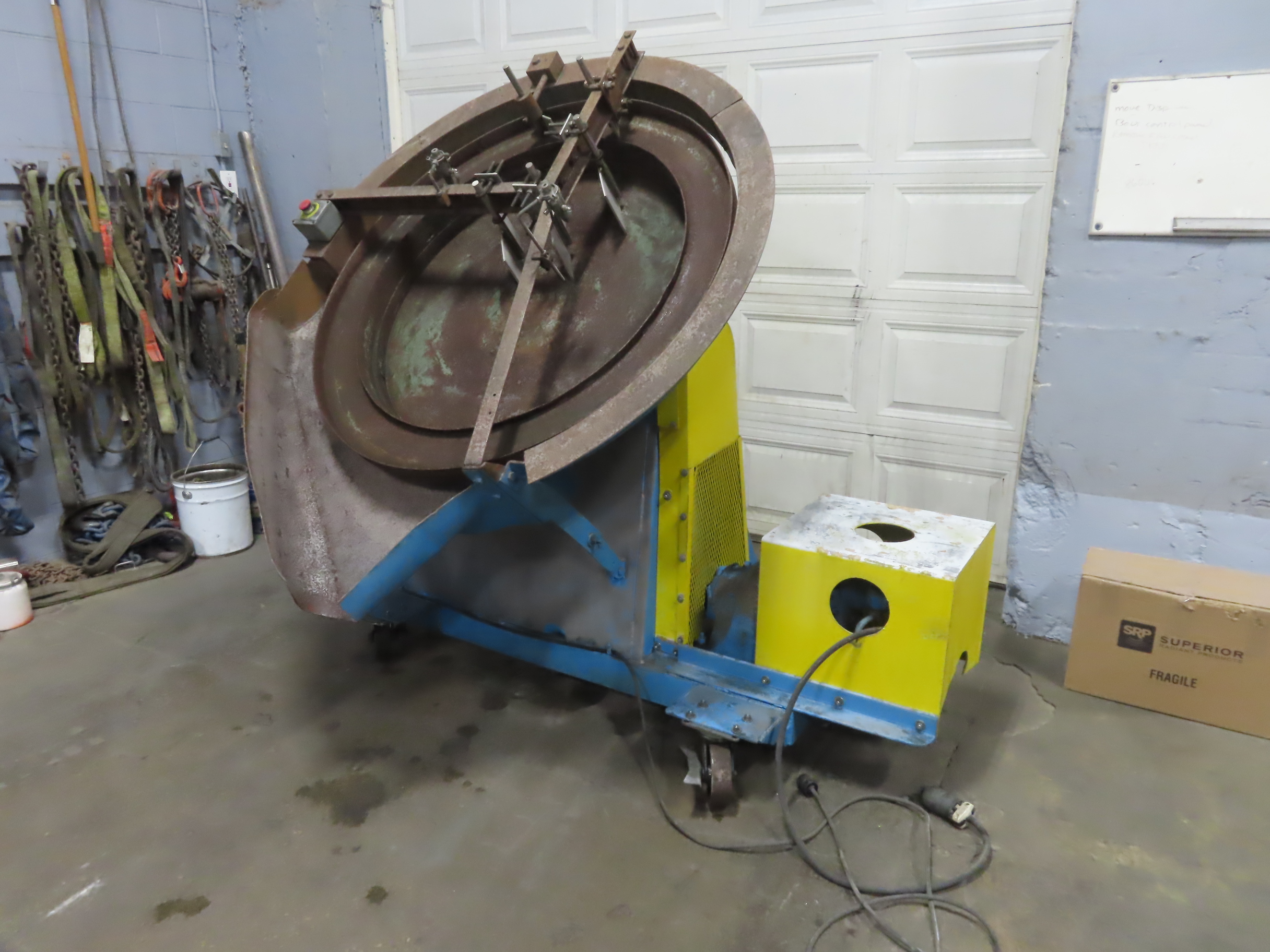 39" Dravo Corp. Pan Disc Pelletizer, Adjustable Angle, Variable Speed