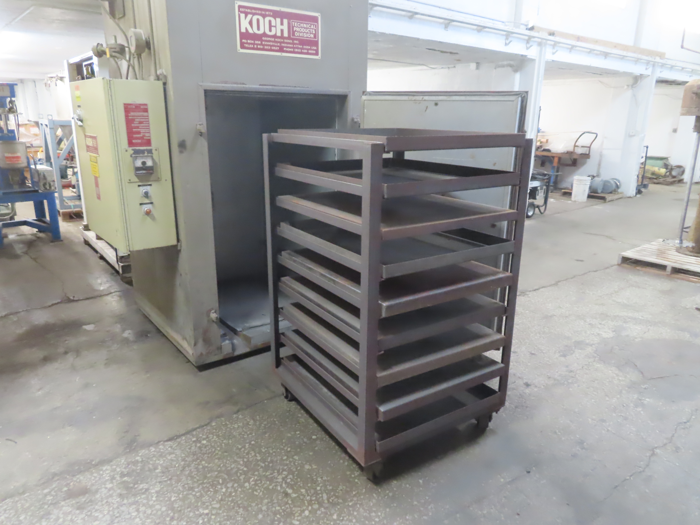 Koch Industrial Electric Truck Oven with Truck and Shelves, 400 F
