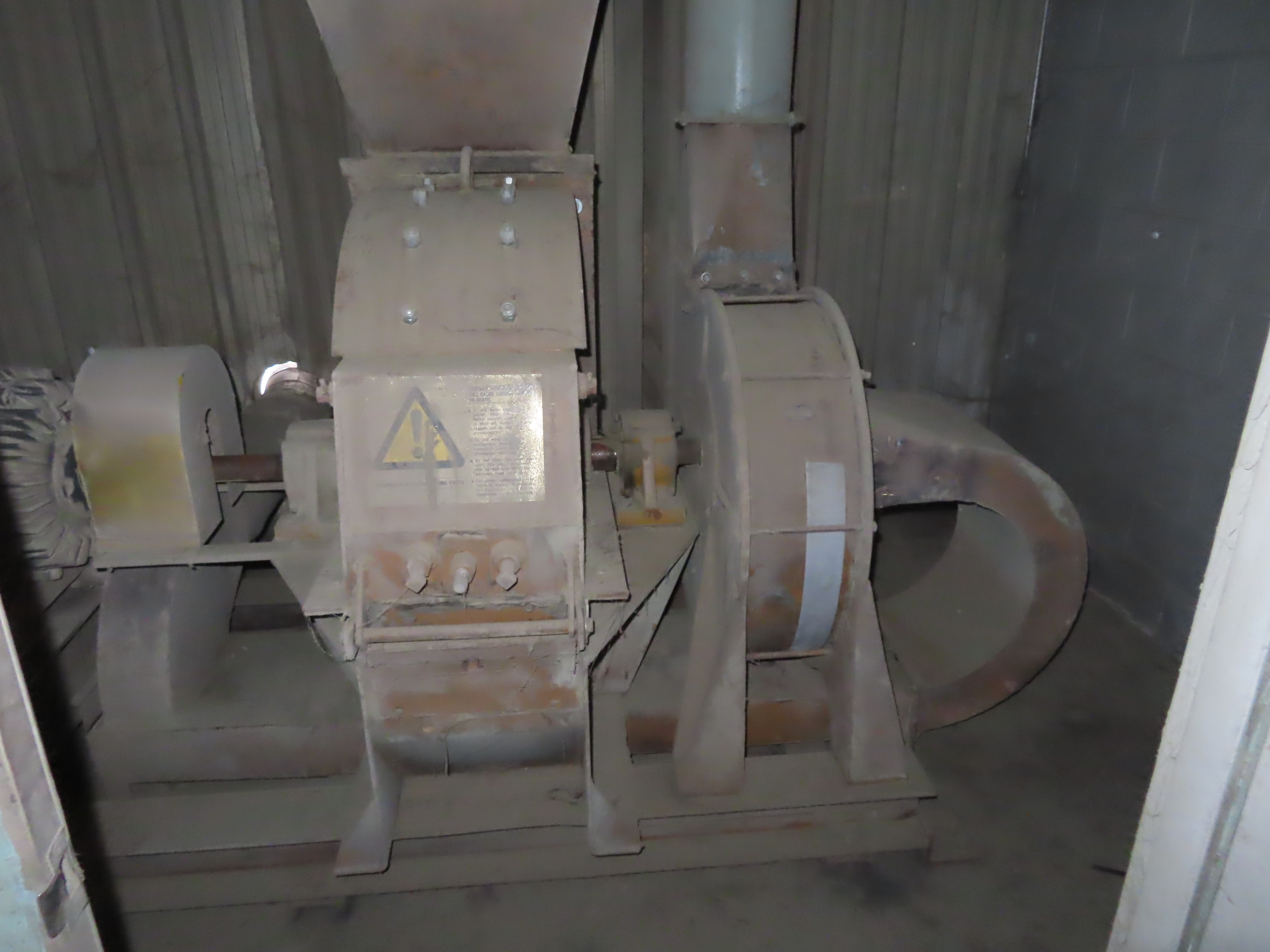 60 hp Williams Hammermill with Air Classifier, variable speed