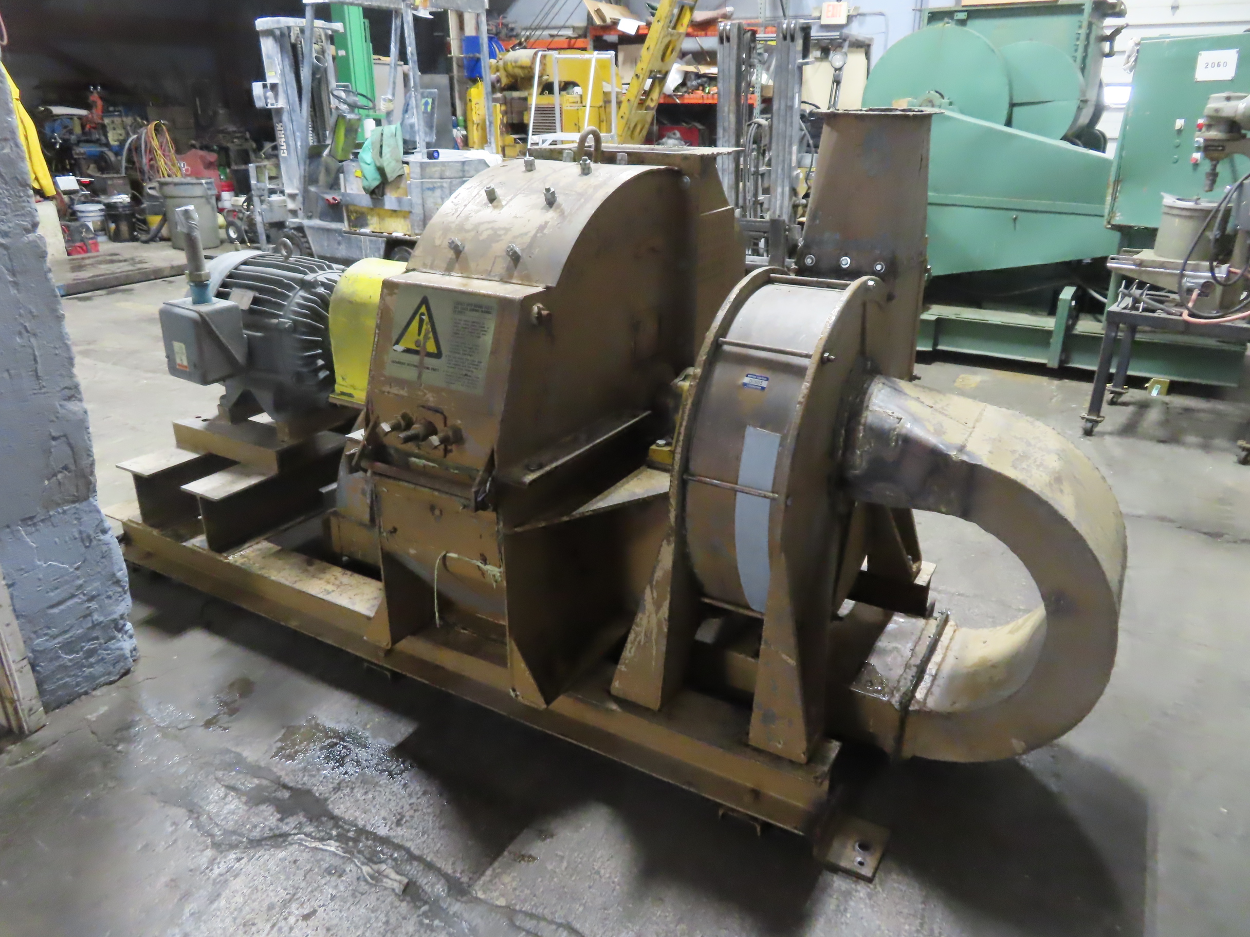 60 HP Williams Hammer Mill with Air Classifier, variable speed