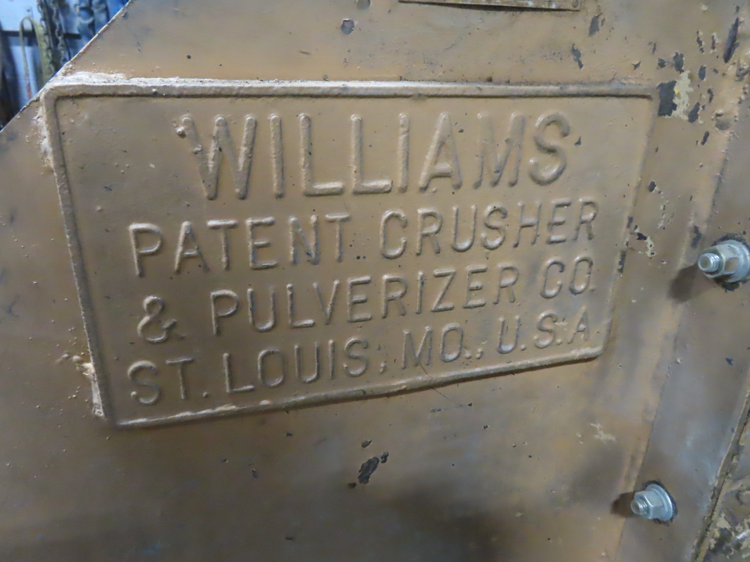 60 HP Williams Hammer Mill with Air Classifier, variable speed