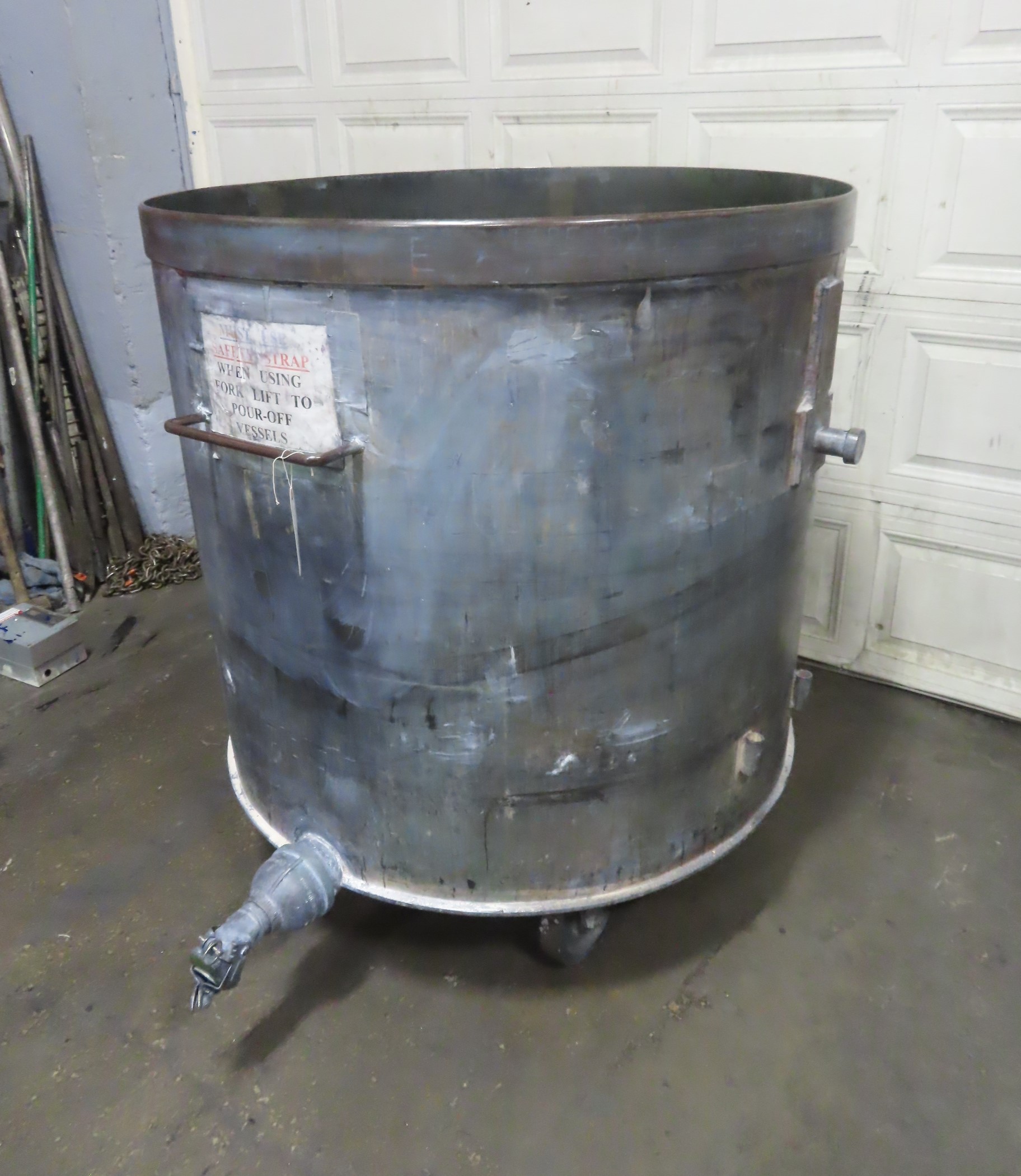 300 gallon Mix Tank on Casters, open top