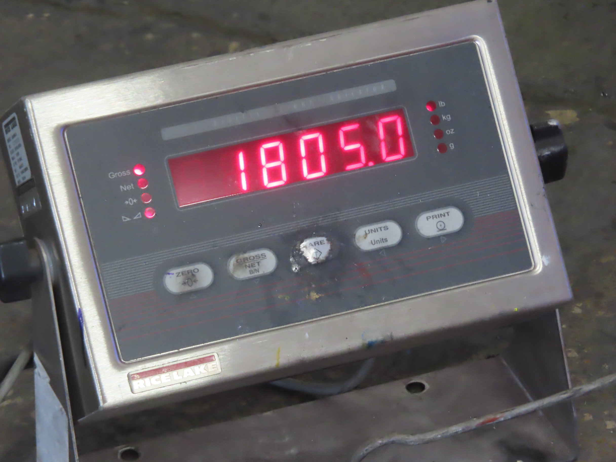 5,000 lb Cambridge Scale Works Co. Floor Scale, digital readout