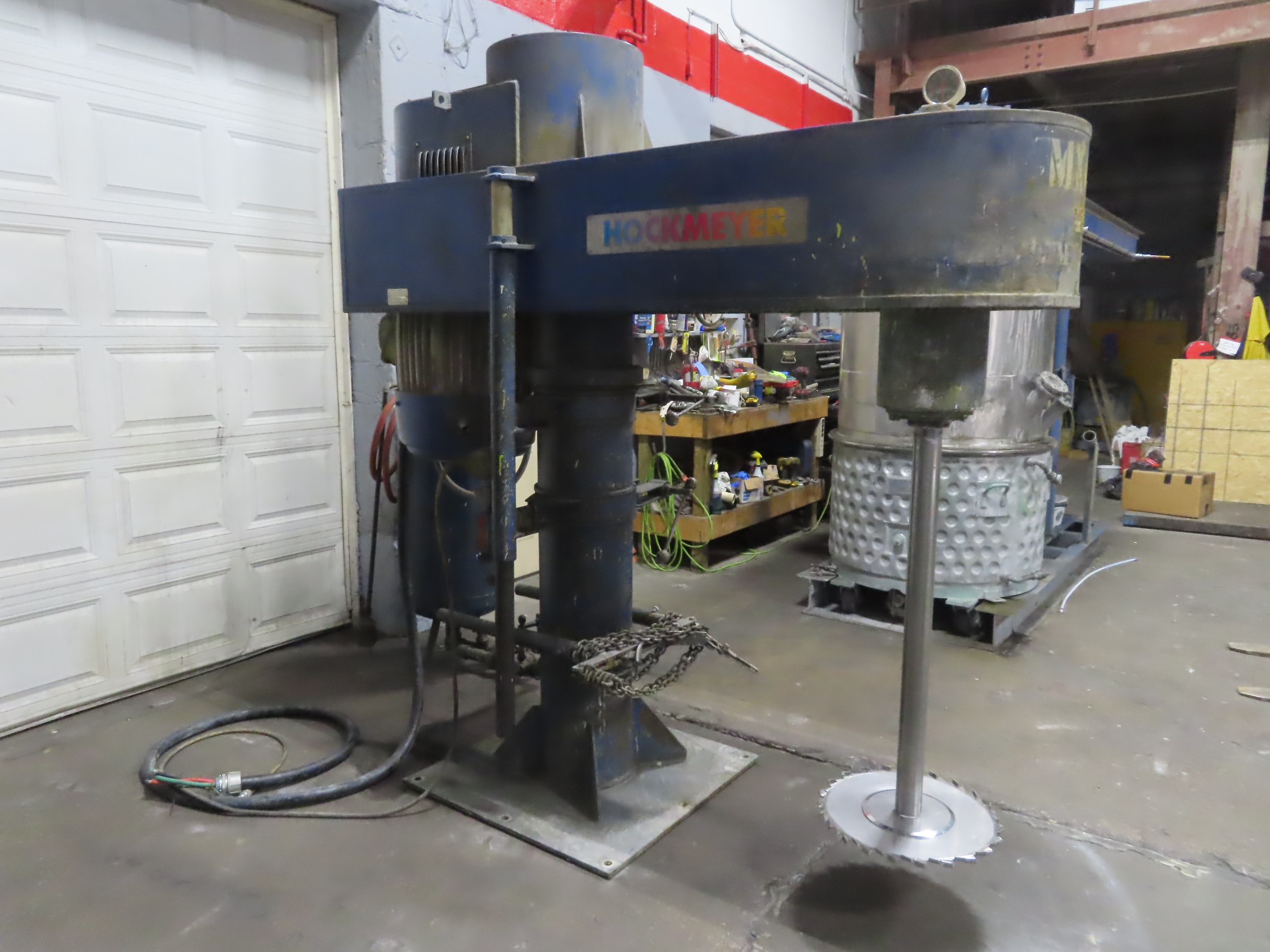 used 60 hp Hockmeyer High Speed Disperser, stainless steel, XP tagged