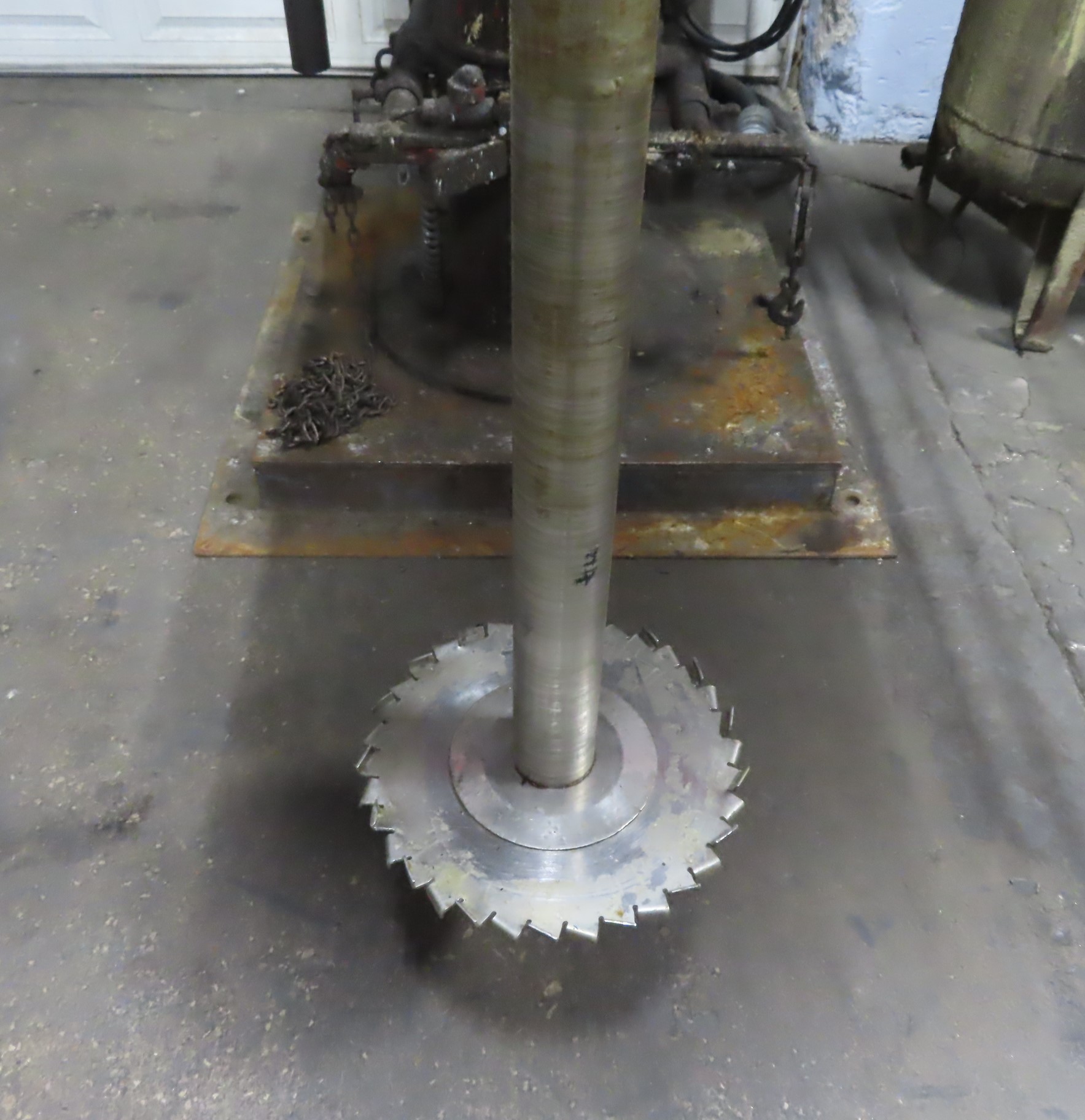 used 50 hp Hockmeyer High Speed Disperser, floor mount air over oil lift