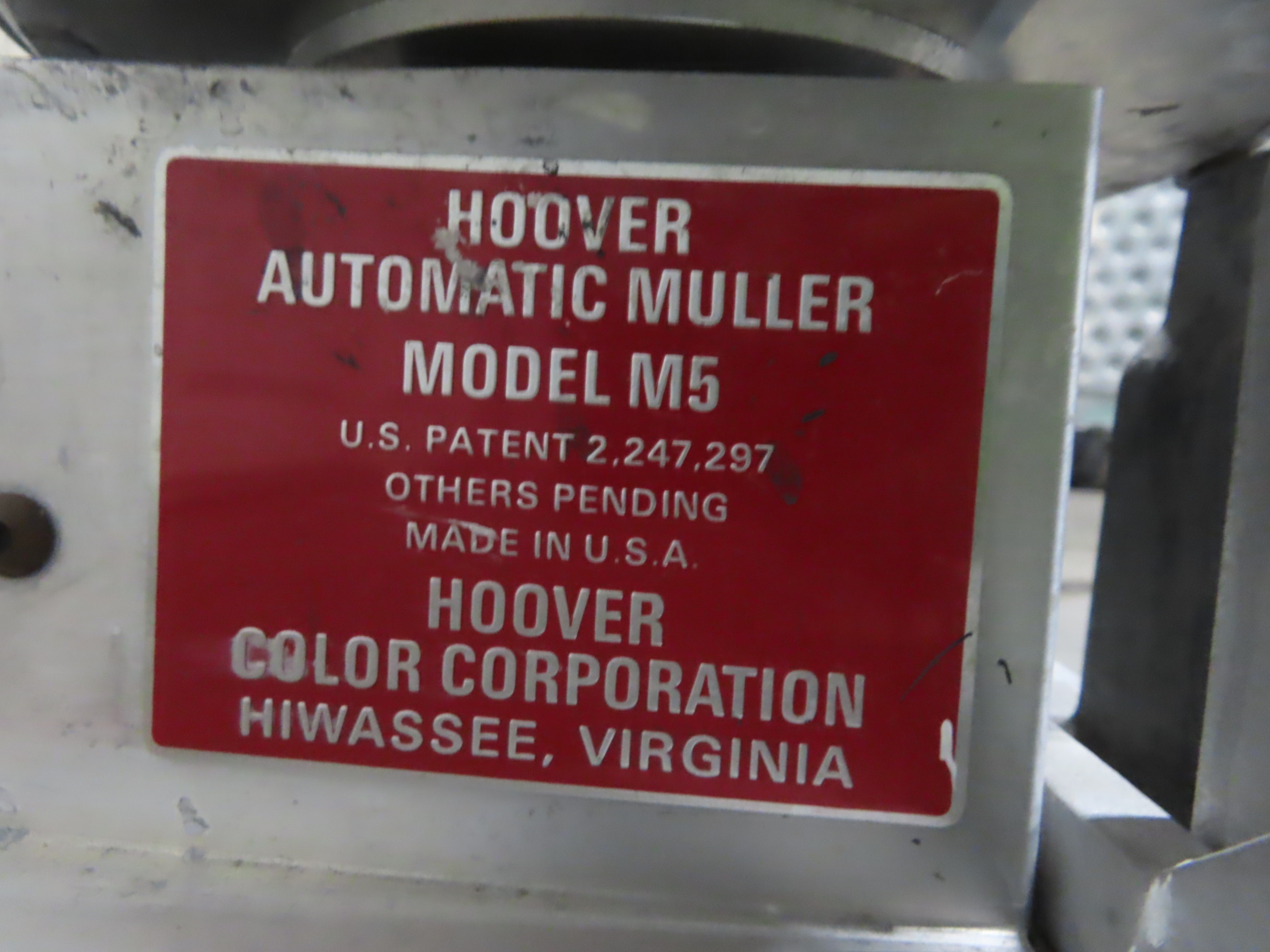 Hoover Automatic Lab Muller
