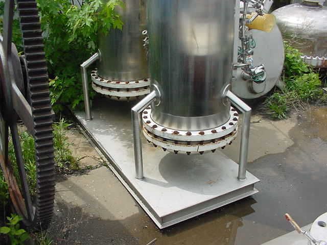 Two (2) 175 Gallon Vertical Column Tanks